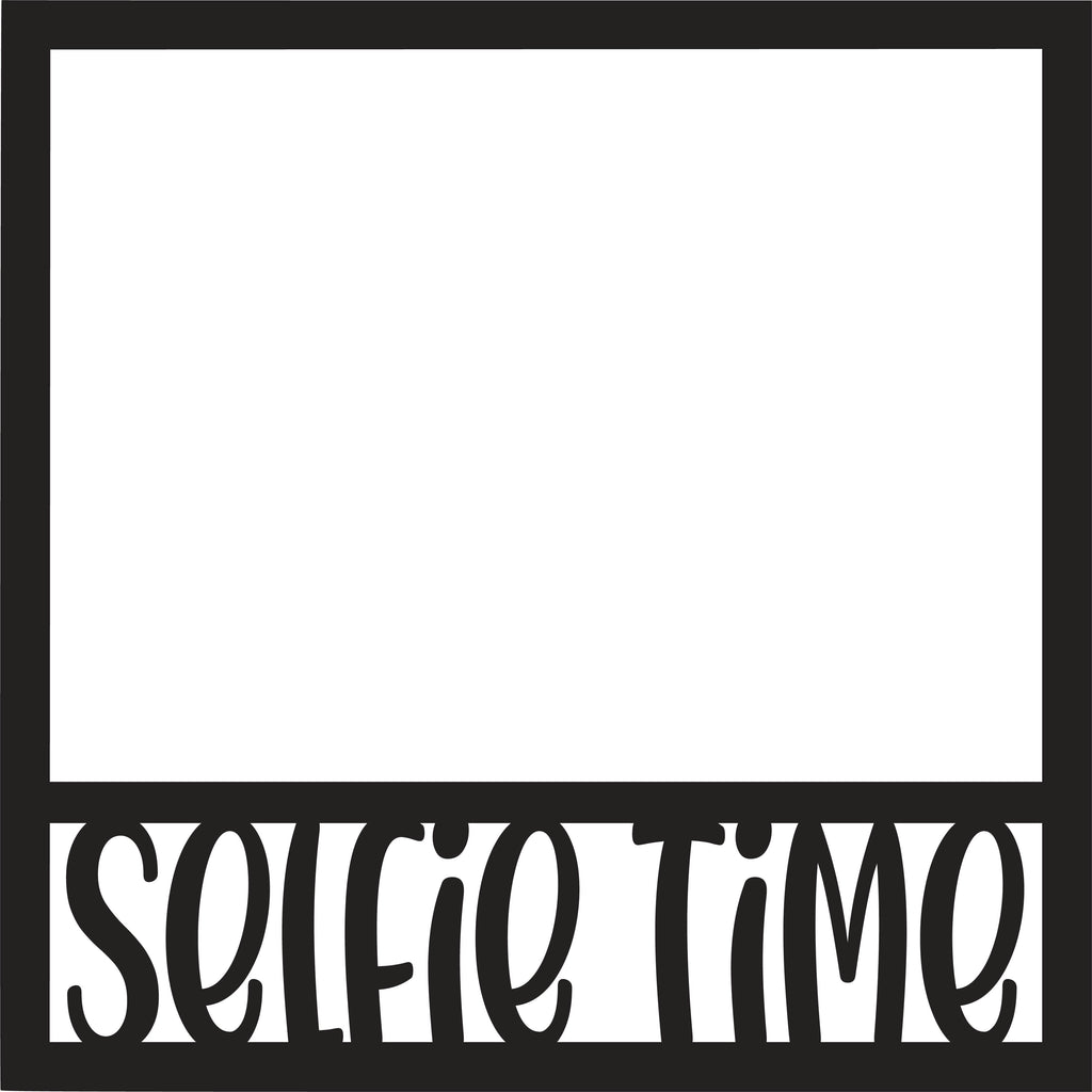 Selfie Time - Scrapbook Page Overlay - Digital Cut File - SVG - INSTAN ...