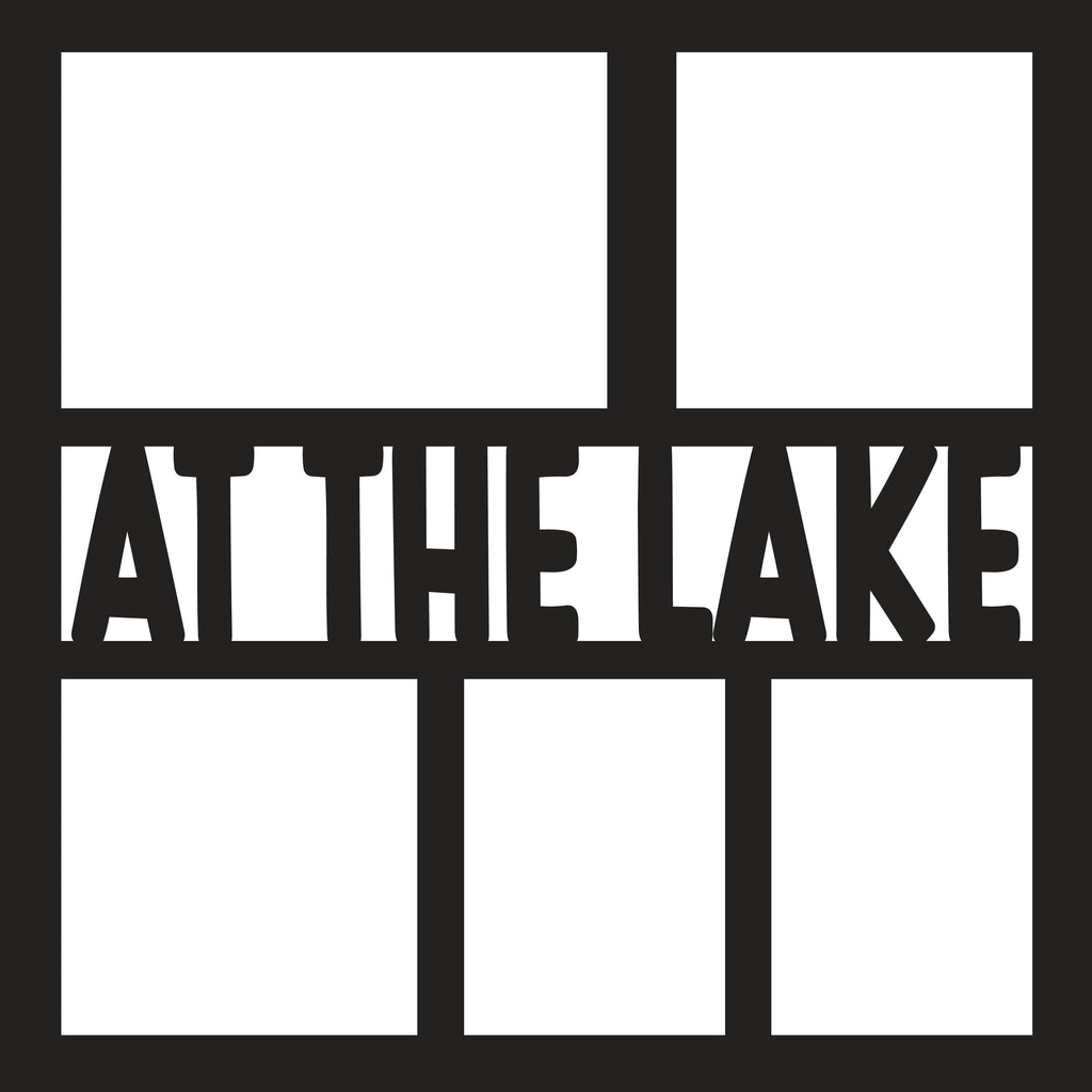 At the Lake - 5 Frames - Scrapbook Page Overlay - Digital Cut File - S ...