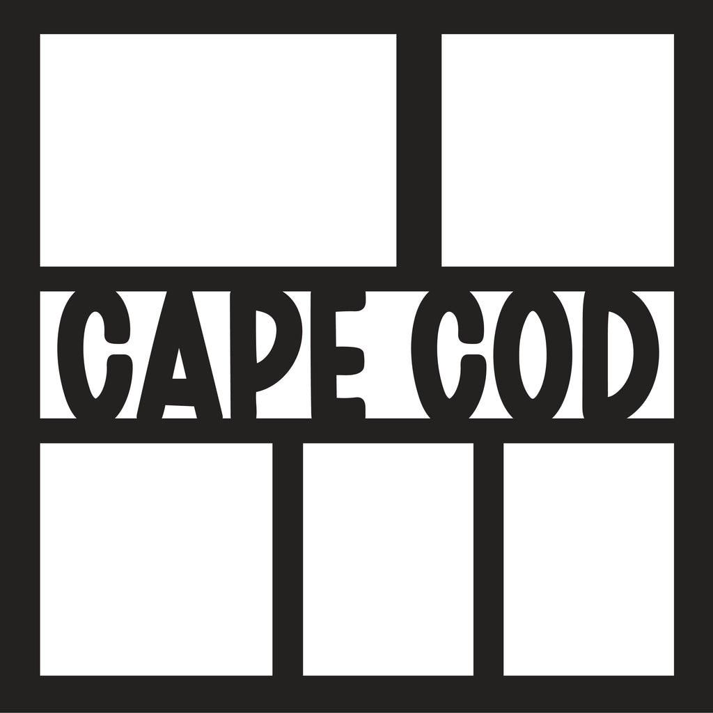 Cape Cod - Scrapbook Page Overlay - Digital Cut File - SVG - INSTANT D ...