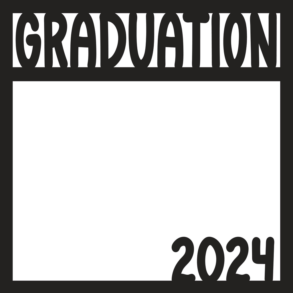 Graduation 2024 - Scrapbook Page Overlay - Digital Cut File - SVG - IN ...