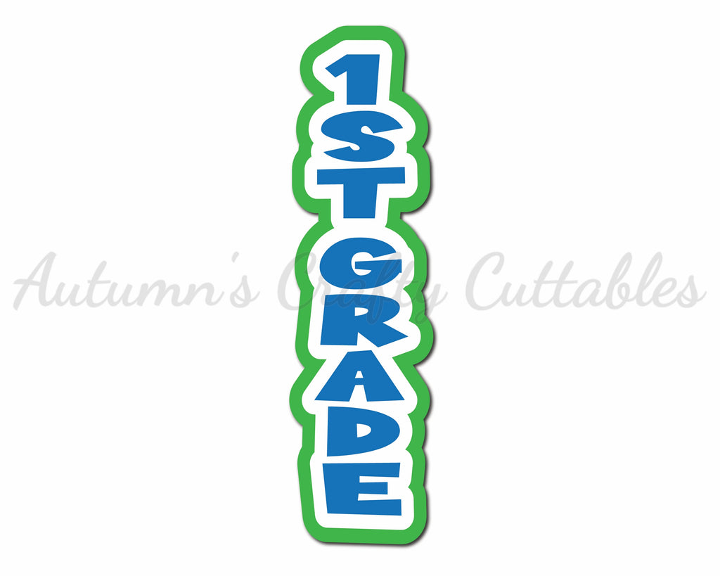 1st Grade - Digital Cut File - SVG - INSTANT DOWNLOAD – Autumn's Crafty ...