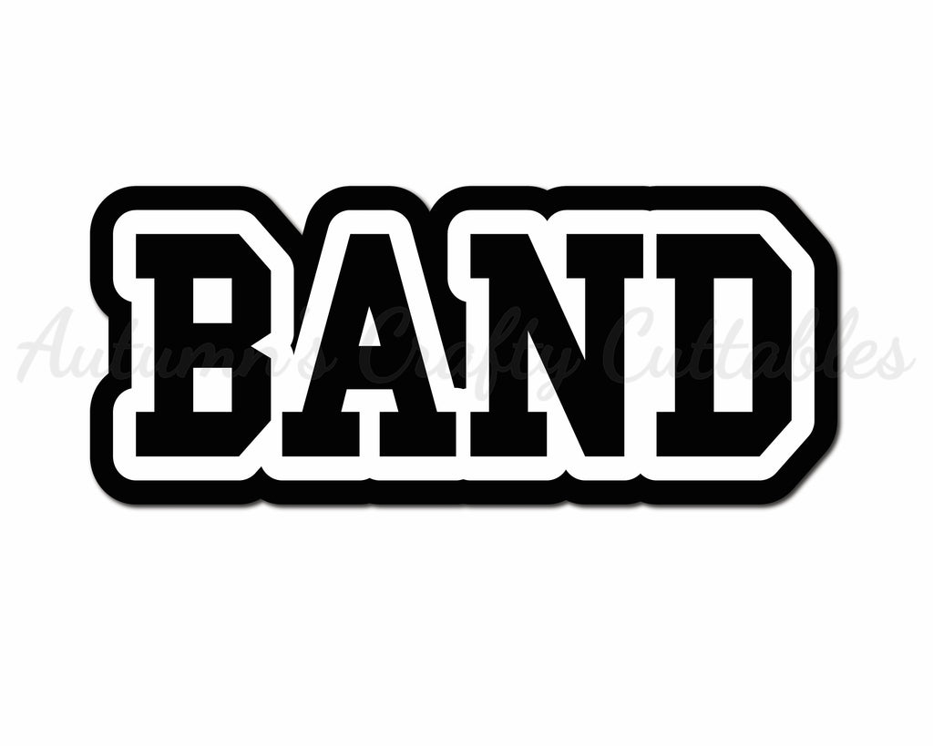 Band - Digital Cut File - SVG - INSTANT DOWNLOAD – Autumn's Crafty ...