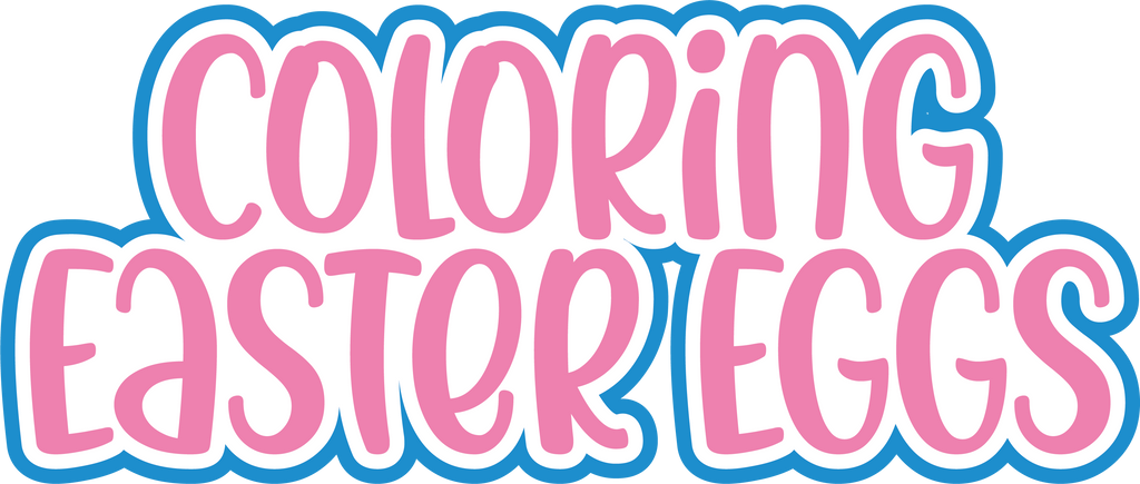 Coloring Easter Eggs - Digital Cut File - SVG - INSTANT DOWNLOAD ...